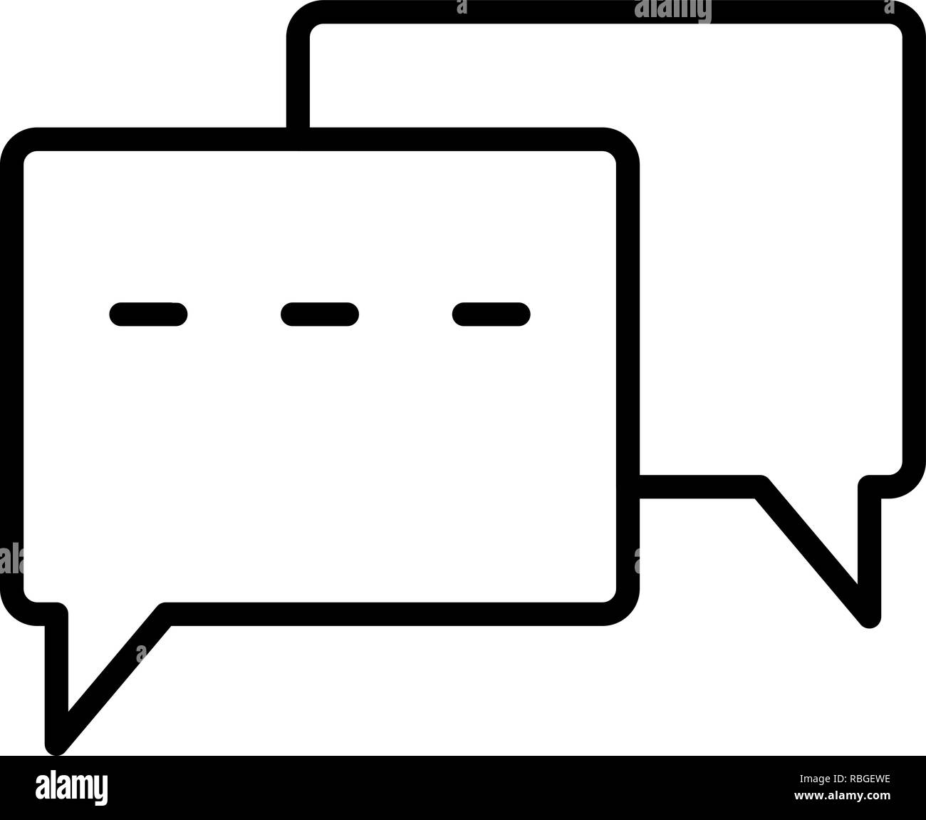 Vector Conversation Icon Stock Vector Image & Art - Alamy