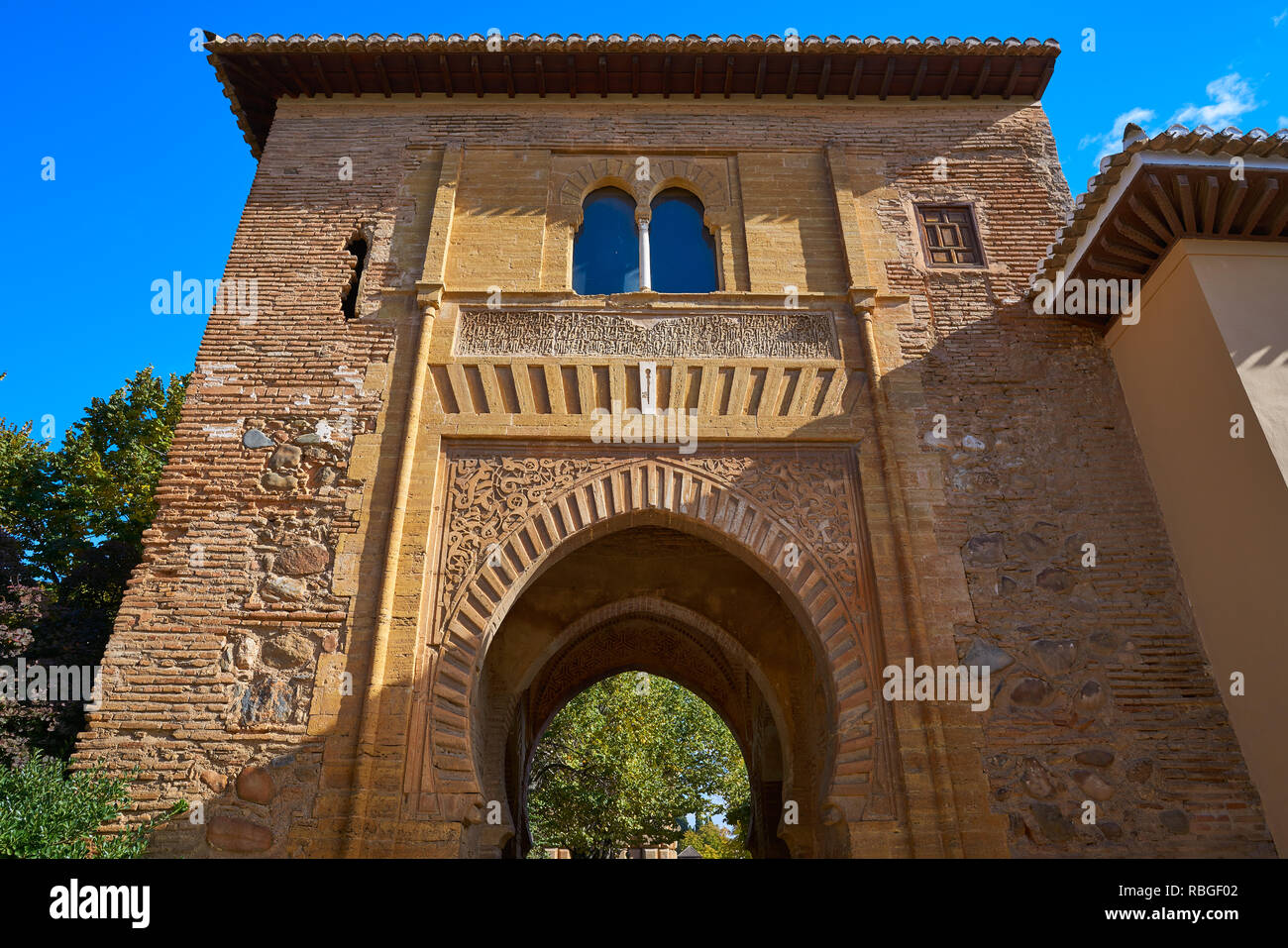 Alhambra arch Puerta del vino in Granada of Spain Wine muslim Door ...