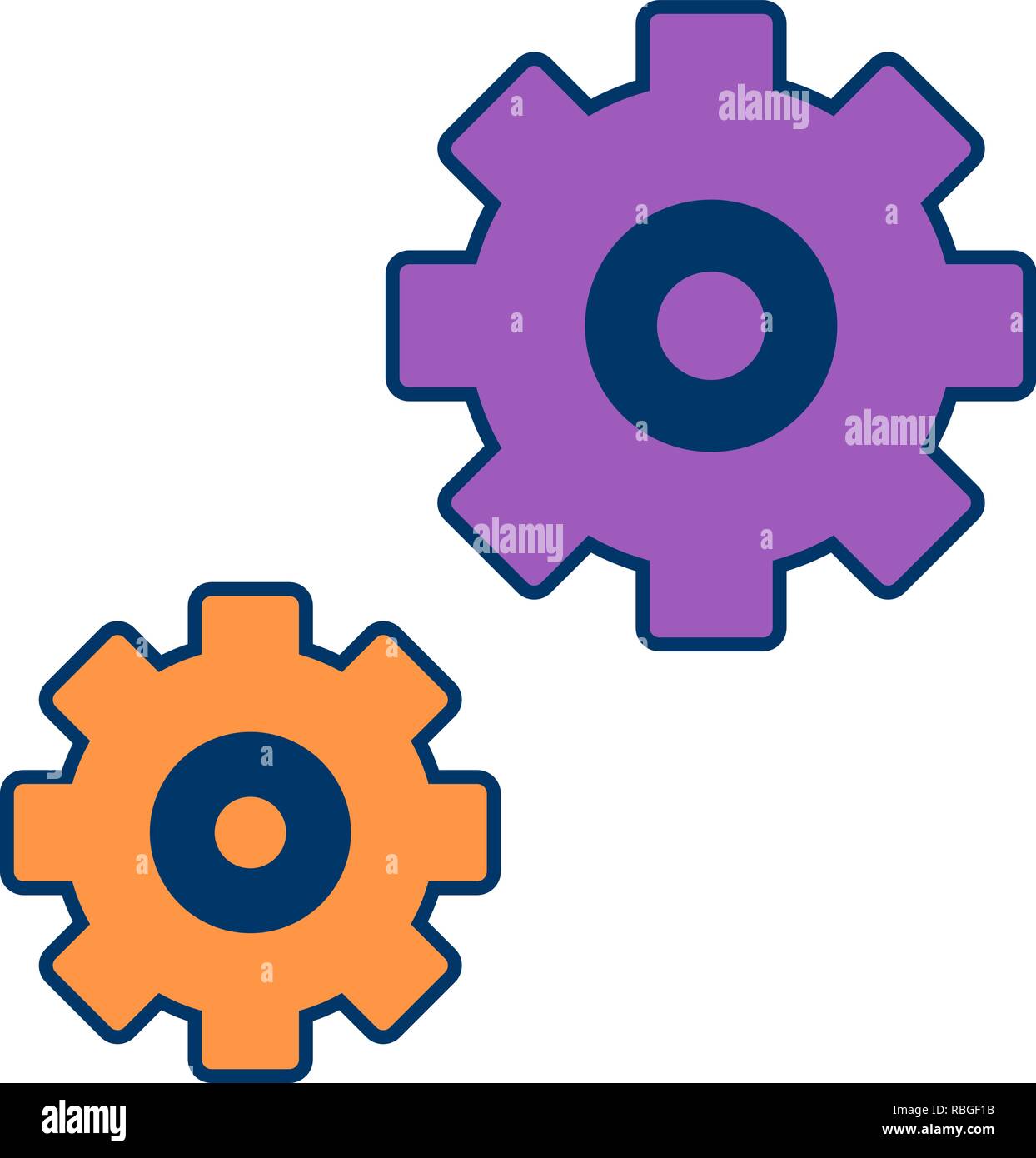 Vector Settings Icon Stock Vector Image & Art - Alamy