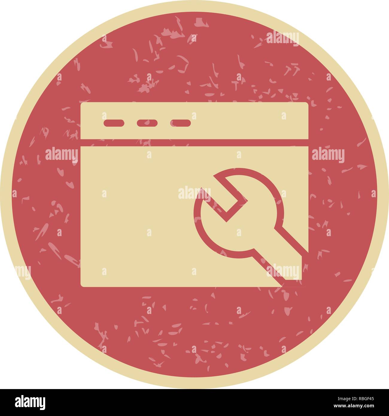 Vector Browser Settings Icon Stock Vector Image & Art - Alamy