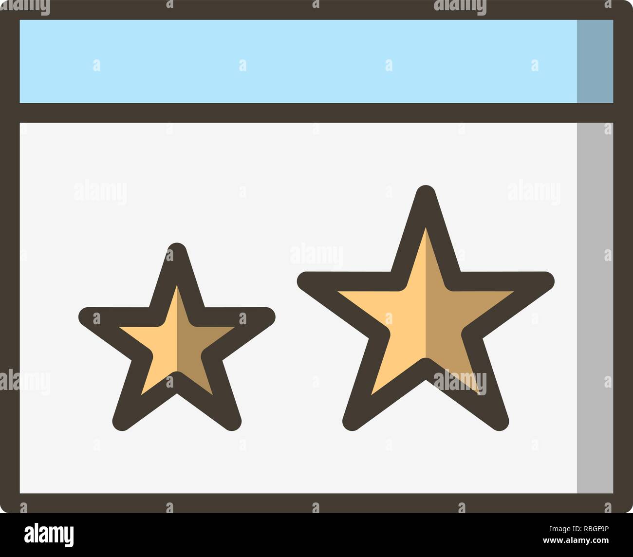 Vector Starred Icon Stock Vector Image & Art - Alamy