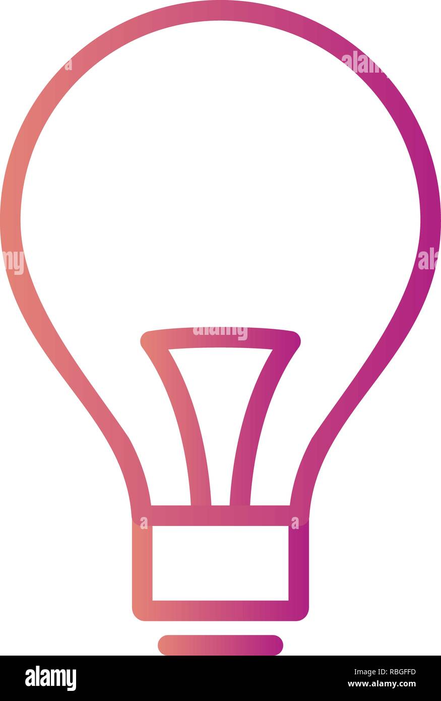 Abstract icon bulb vector hi-res stock photography and images - Alamy
