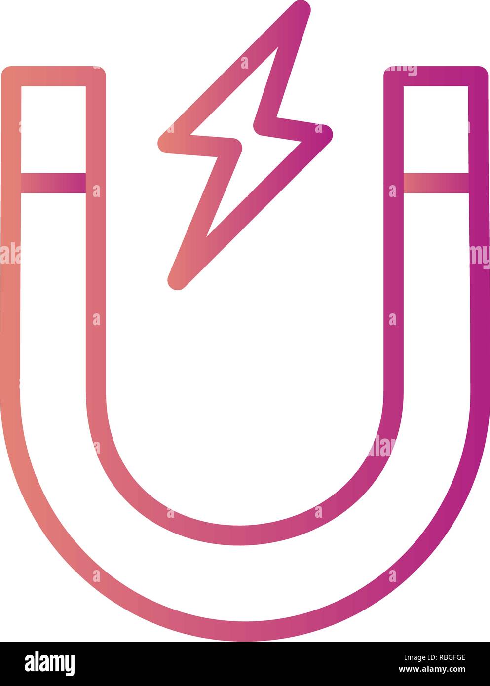 Vector Magnet Icon Stock Vector Image & Art - Alamy