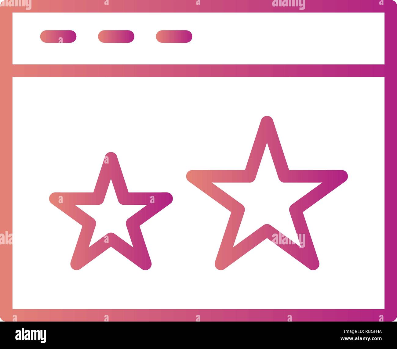 Vector Starred Icon Stock Vector Image & Art - Alamy