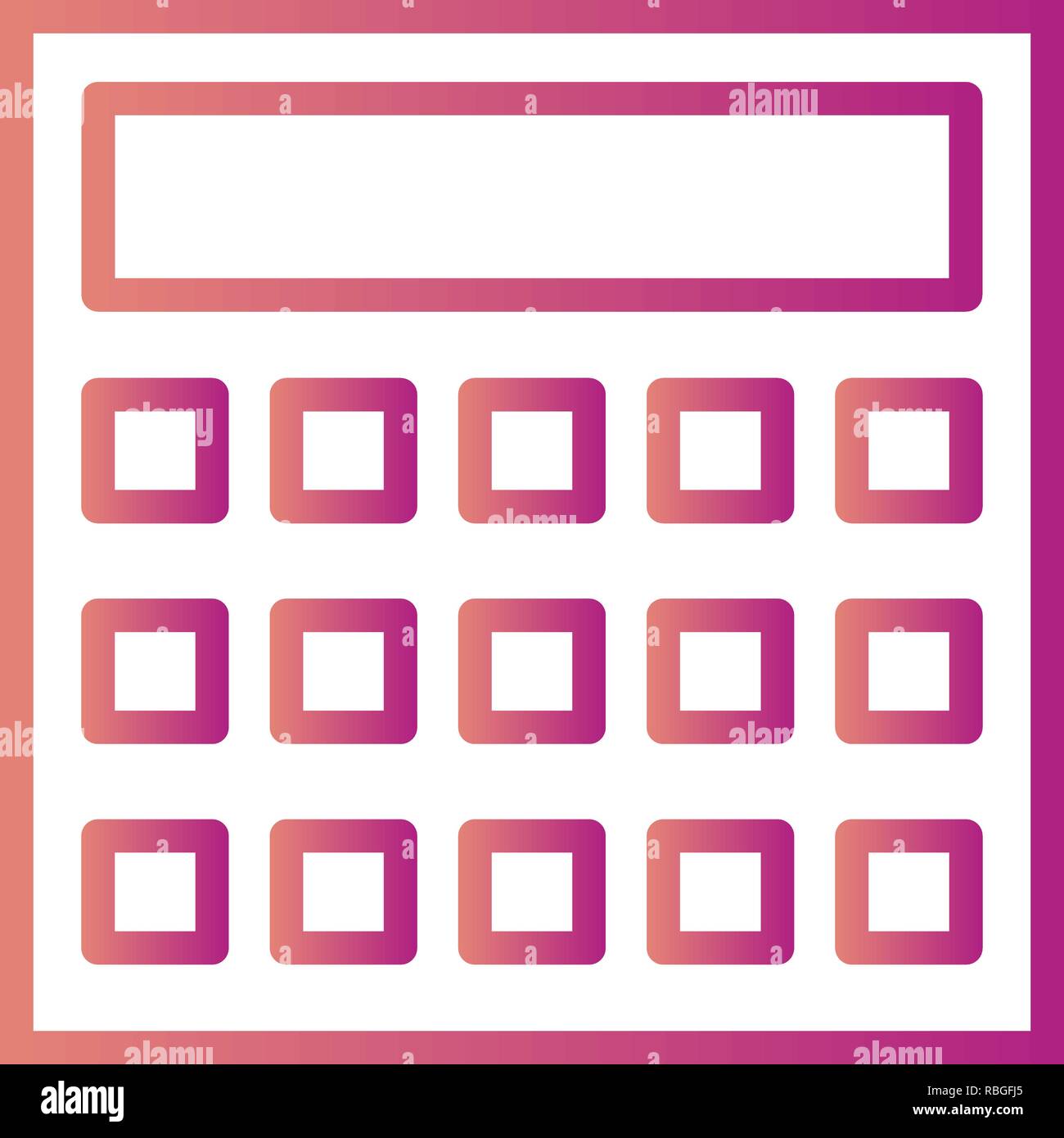 Vector Calculation Icon Stock Vector Image & Art - Alamy