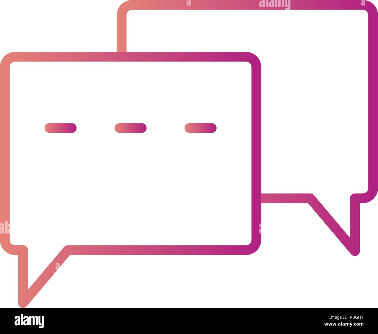 Vector Conversation Icon Stock Vector Image & Art - Alamy