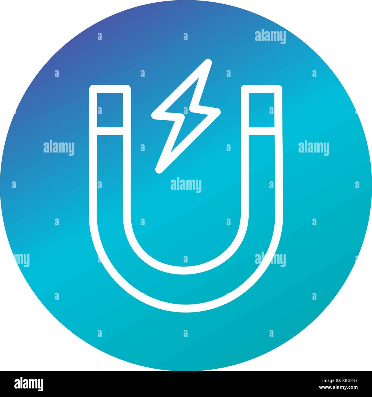 Vector Magnet Icon Stock Vector Image & Art - Alamy