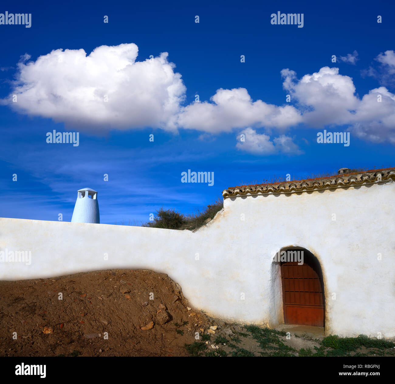 Guadix cave houses in Granada Spain at Andalusia Stock Photo - Alamy