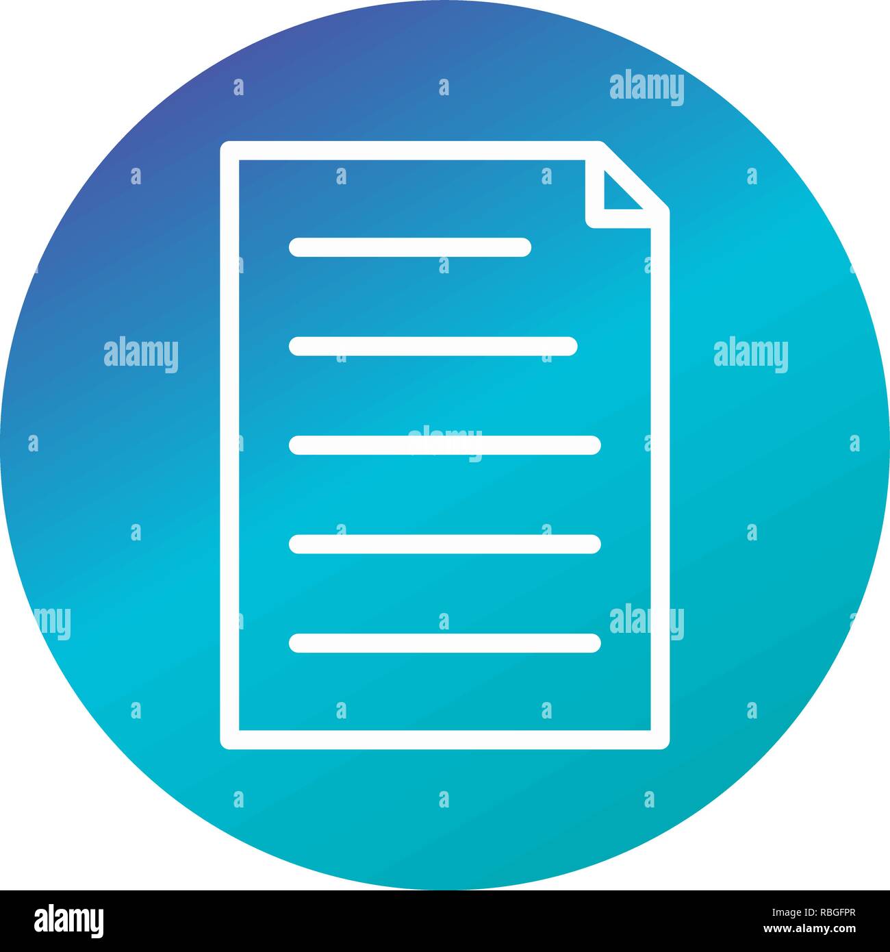 Vector Document Icon Stock Vector Image & Art - Alamy