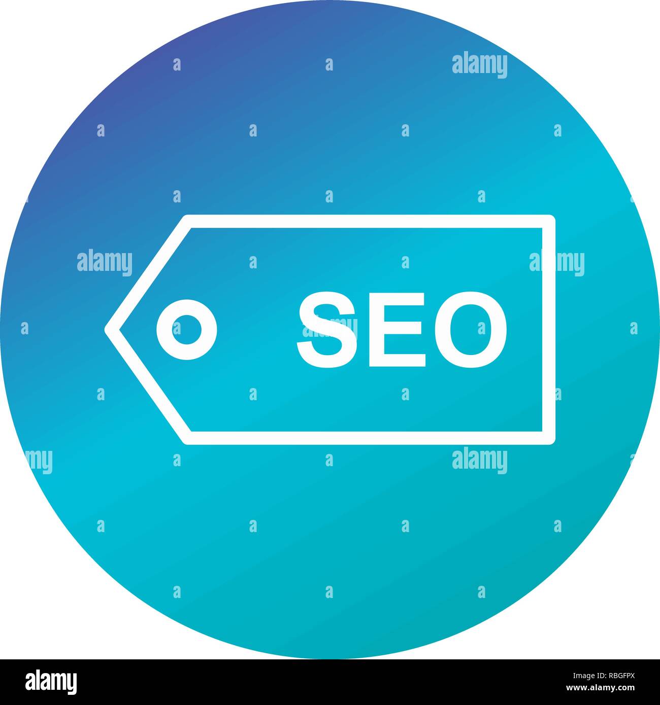 Vector SEO Tag Icon Stock Vector Image & Art - Alamy