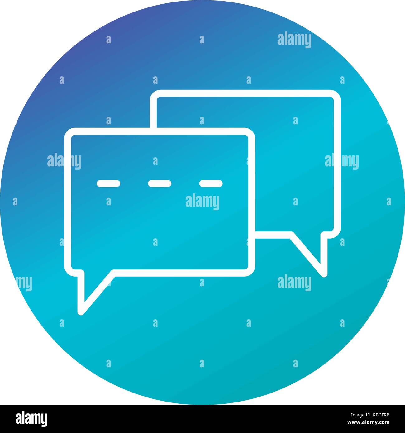 Vector Conversation Icon Stock Vector Image & Art - Alamy