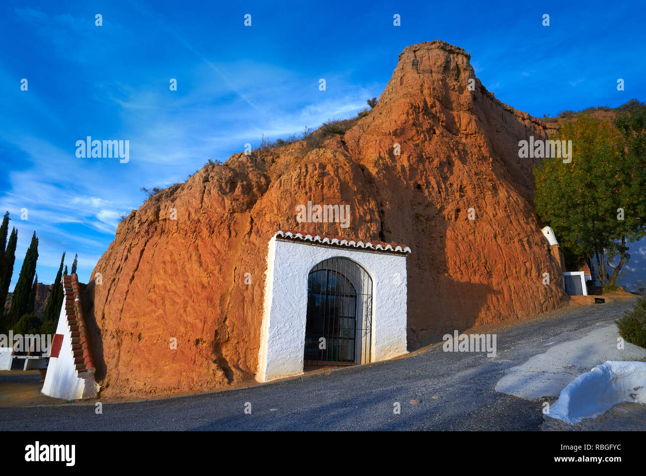 Guadix cave houses in Granada Spain at Andalusia Stock Photo - Alamy