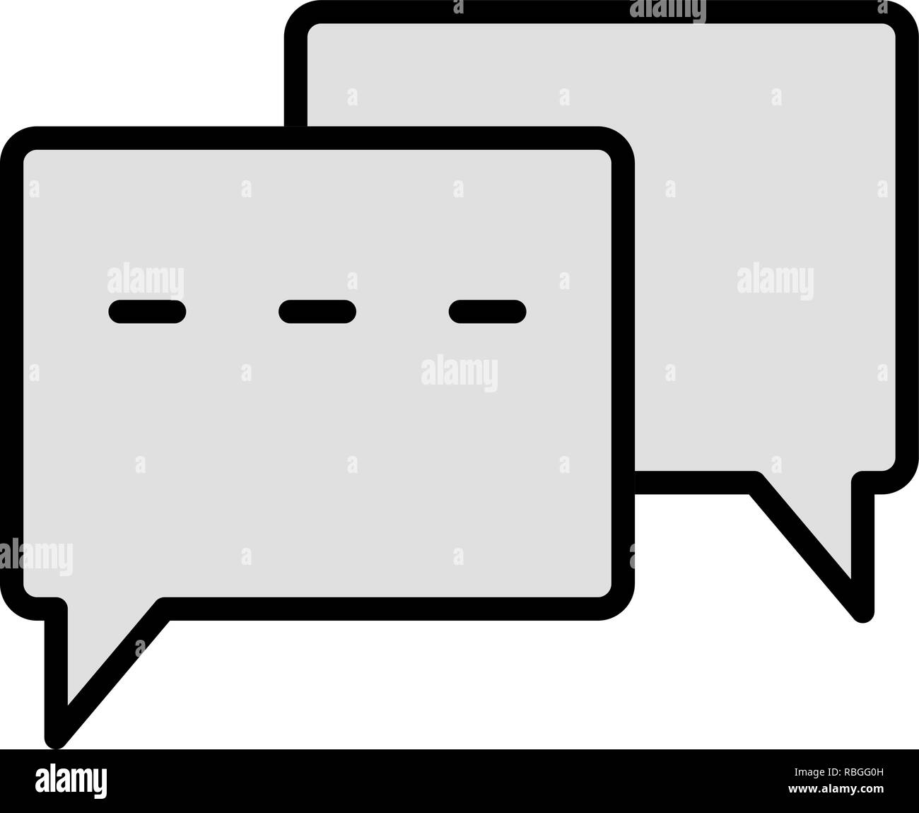 Vector Conversation Icon Stock Vector Image & Art - Alamy