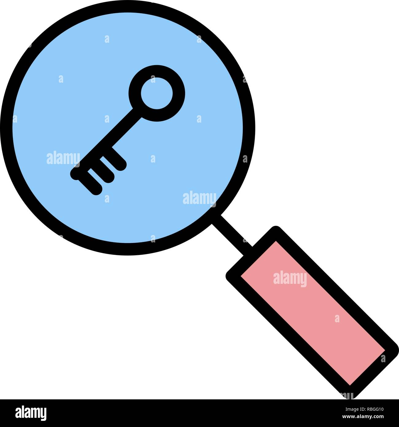 Vector Keyword Search Icon Stock Vector Image & Art - Alamy