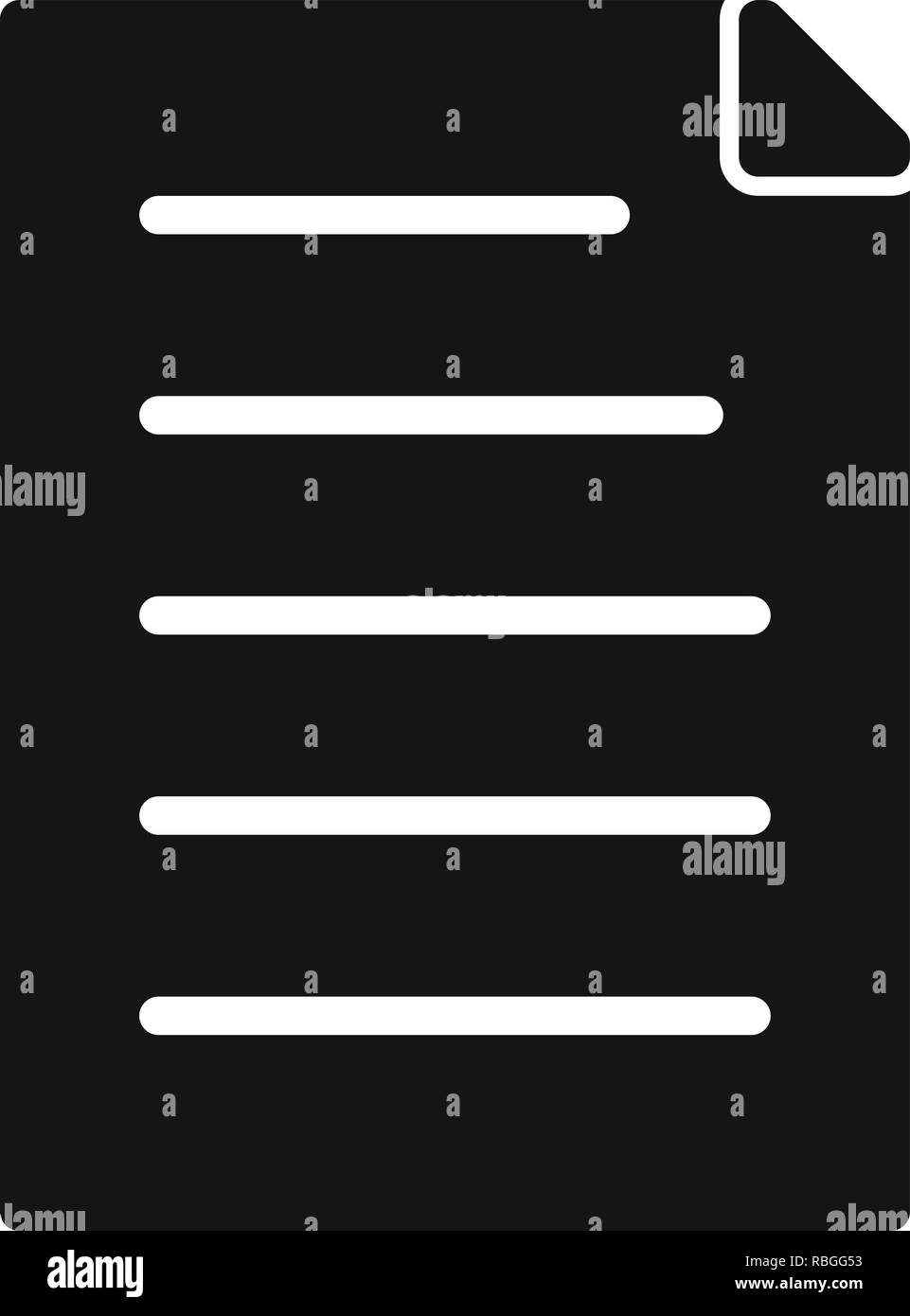 Vector Document Icon Stock Vector Image & Art - Alamy