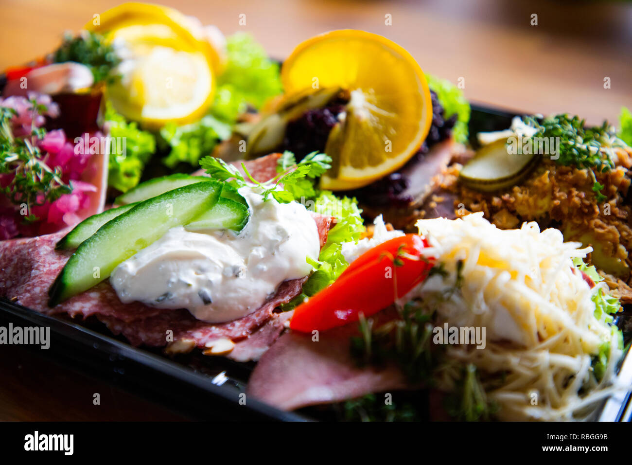 Danish traditional breakfast deluxe, a very delicious eating in Denmark ...