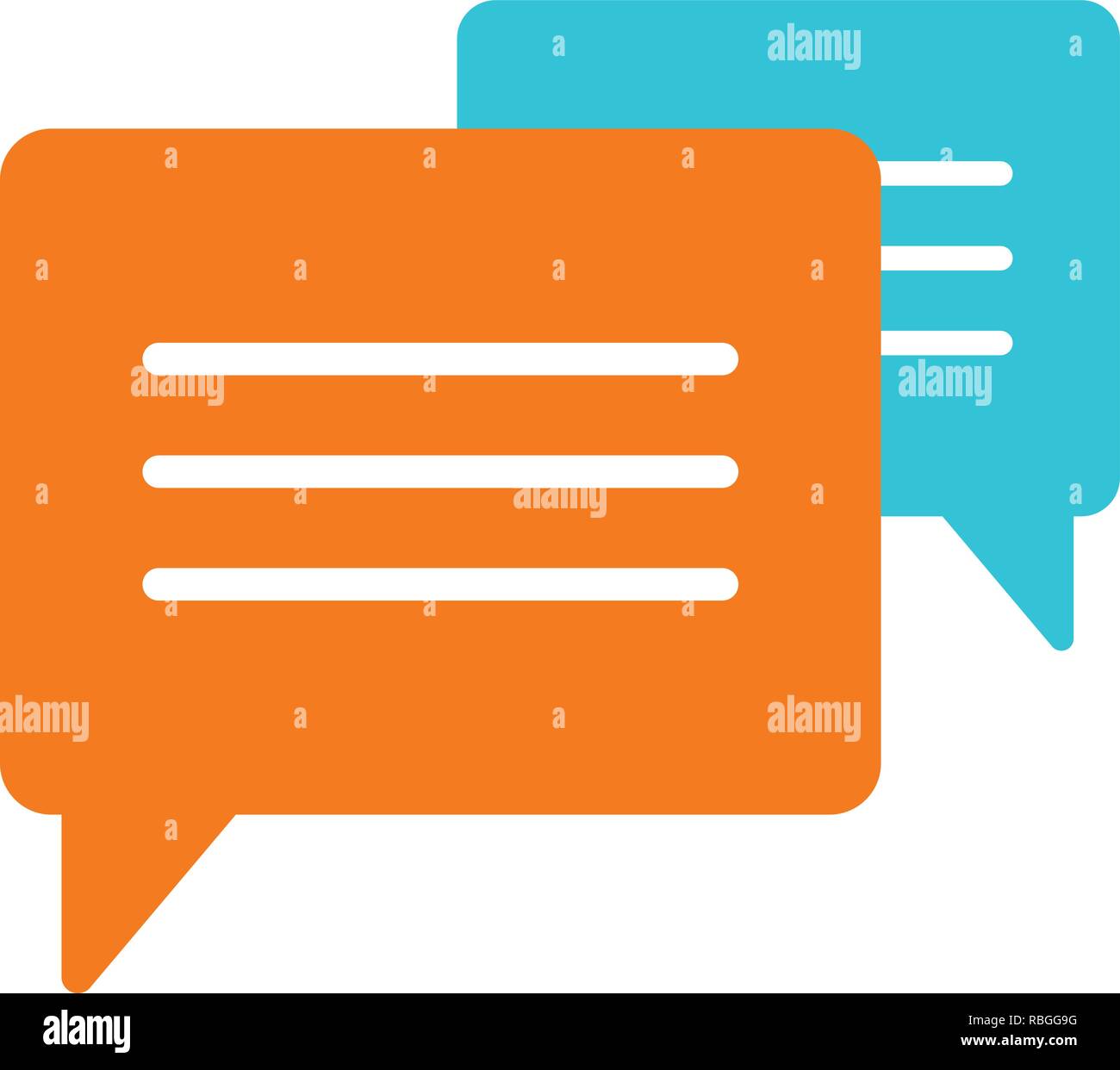 Vector Conversation Icon Stock Vector Image & Art - Alamy
