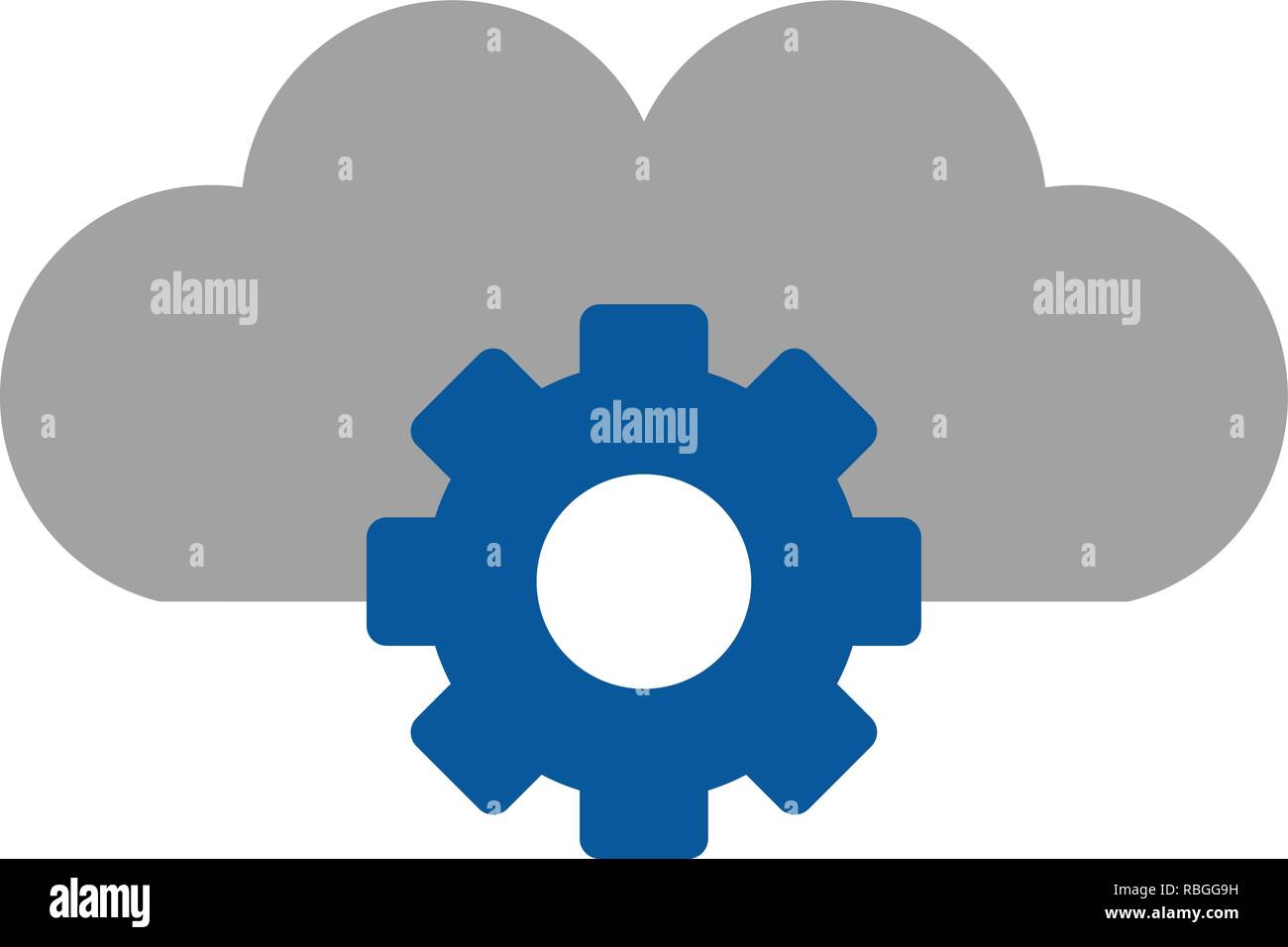 Vector Cloud Settings Icon Stock Vector Image & Art - Alamy