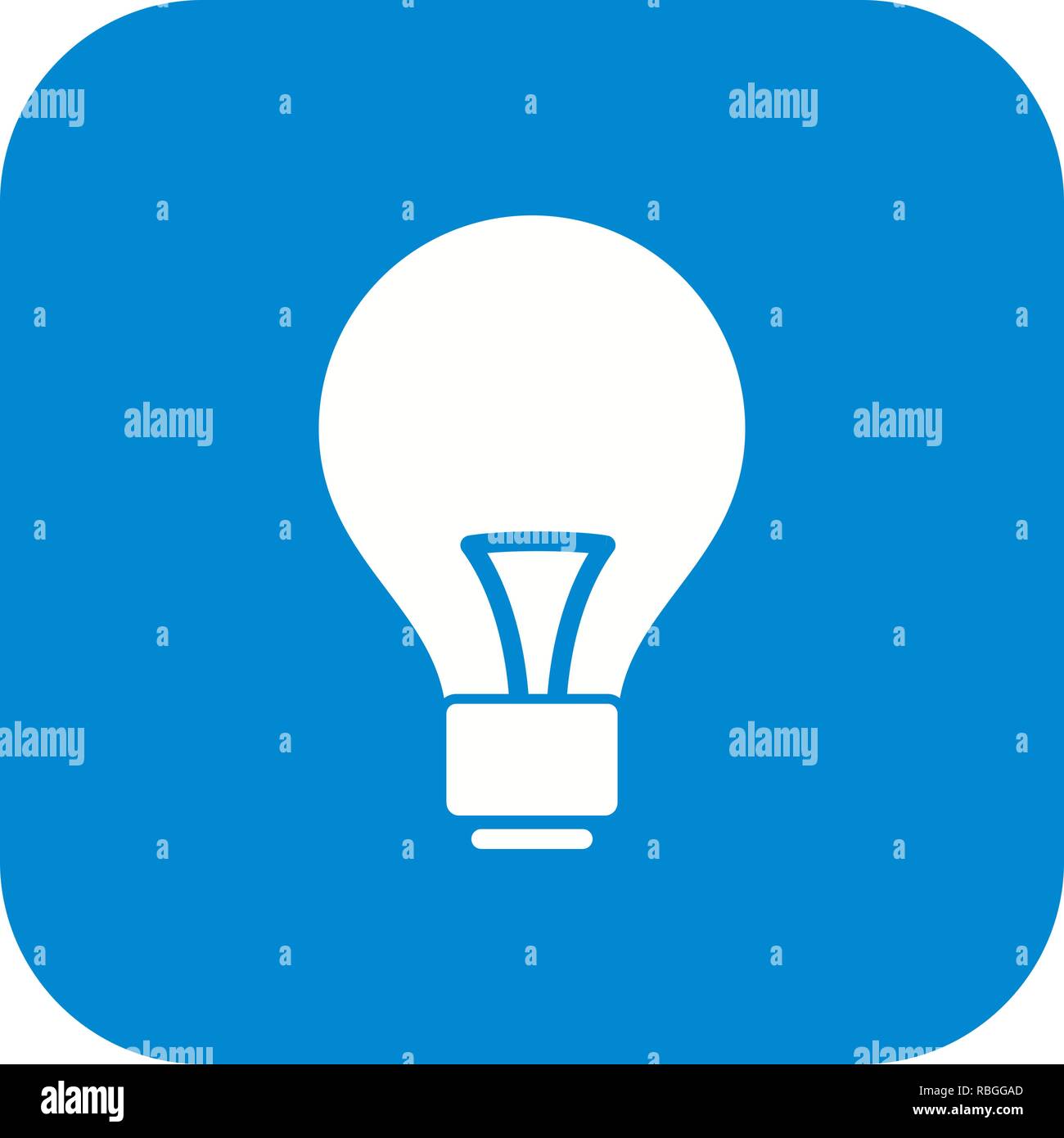 Vector Bulb Icon Stock Vector Image & Art - Alamy