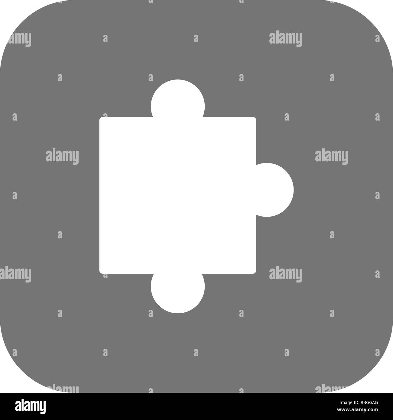Vector Puzzle Piece Icon Stock Vector Image & Art - Alamy