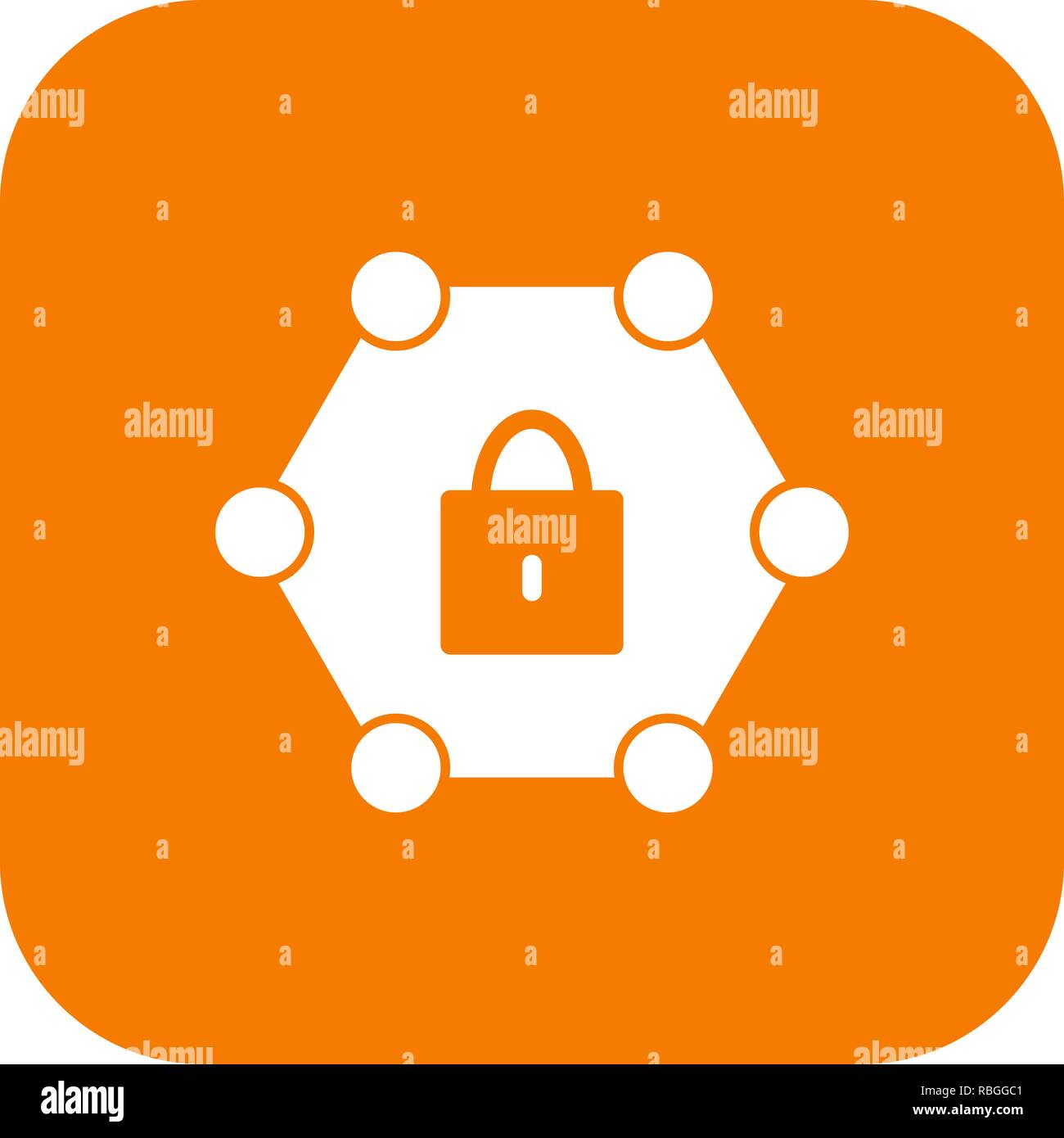 Vector Protected Network Icon Stock Vector Image & Art - Alamy