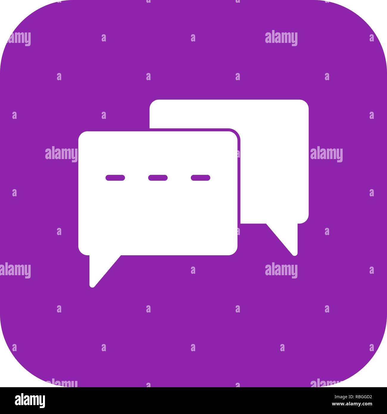 Vector Conversation Icon Stock Vector Image & Art - Alamy