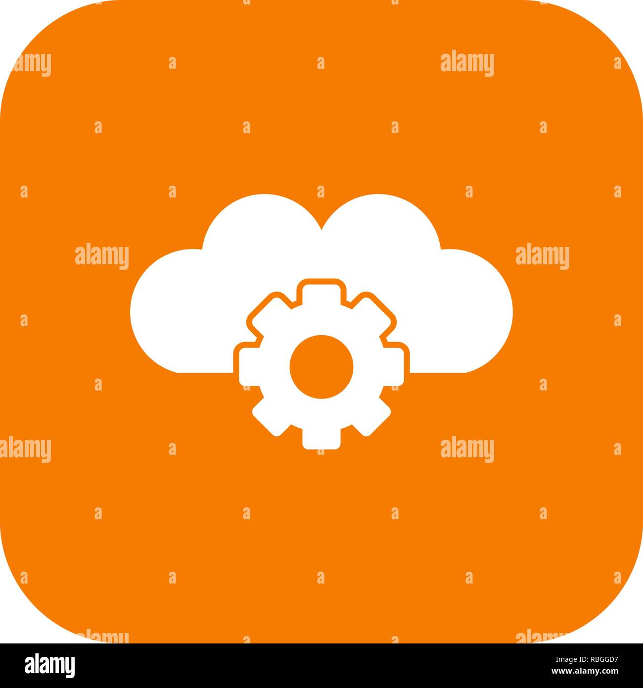 Vector Cloud Settings Icon Stock Vector Image & Art - Alamy