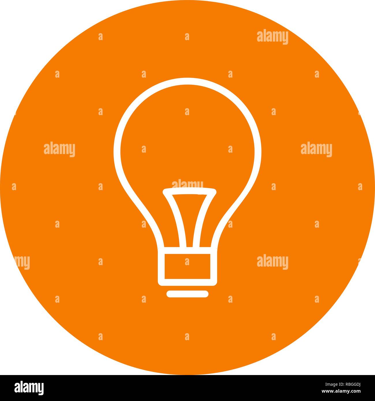 Vector Bulb Icon Stock Vector Image & Art - Alamy