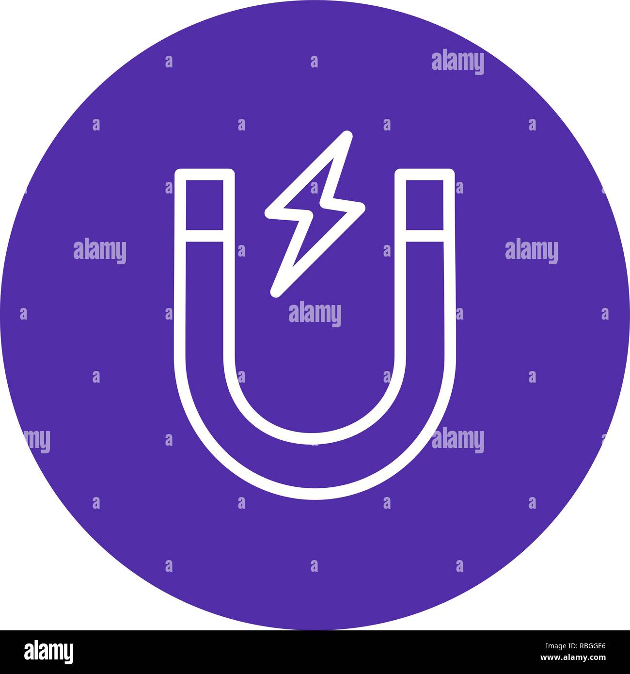 Vector Magnet Icon Stock Vector Image & Art - Alamy