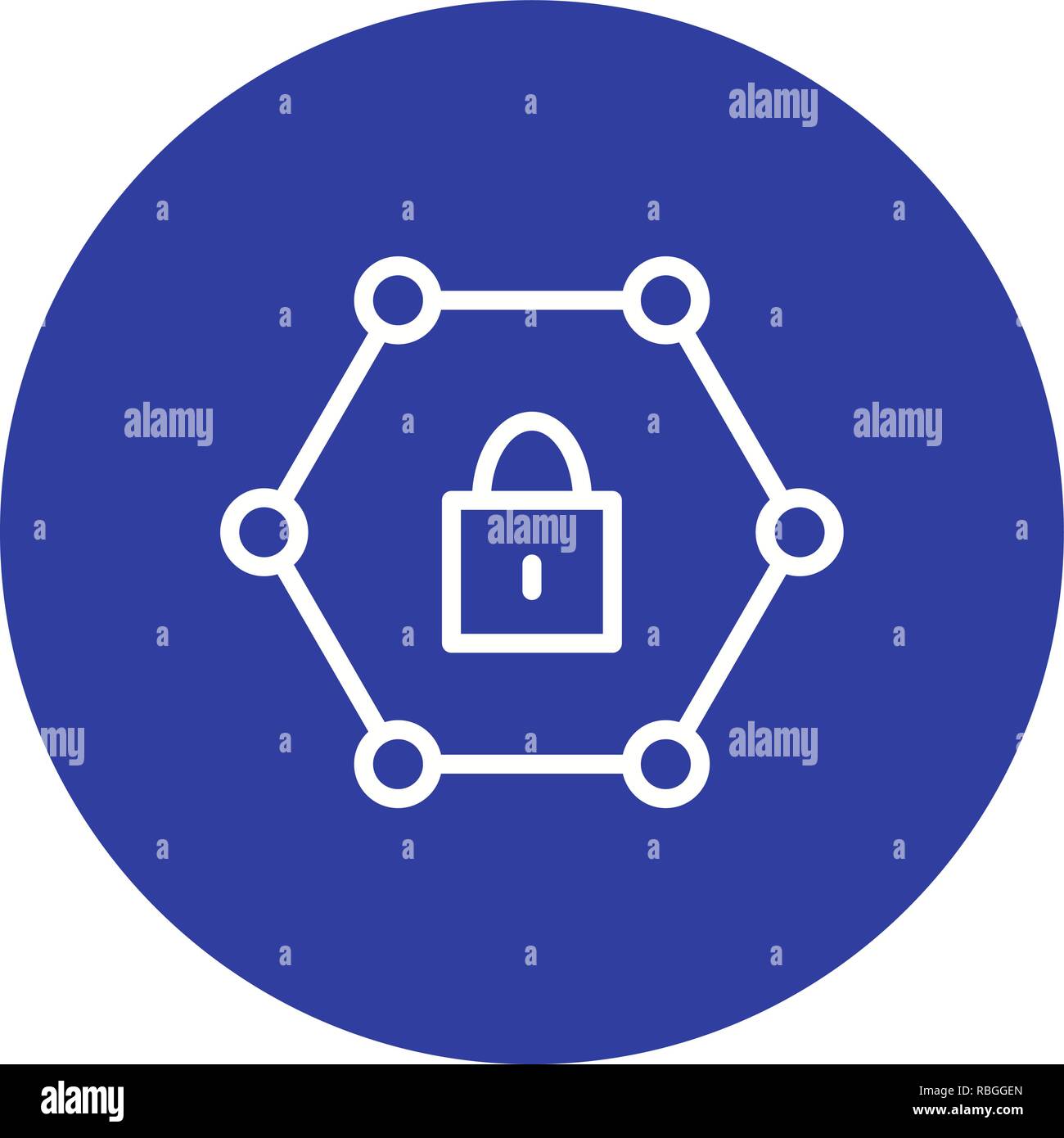 Vector Protected Network Icon Stock Vector Image & Art - Alamy