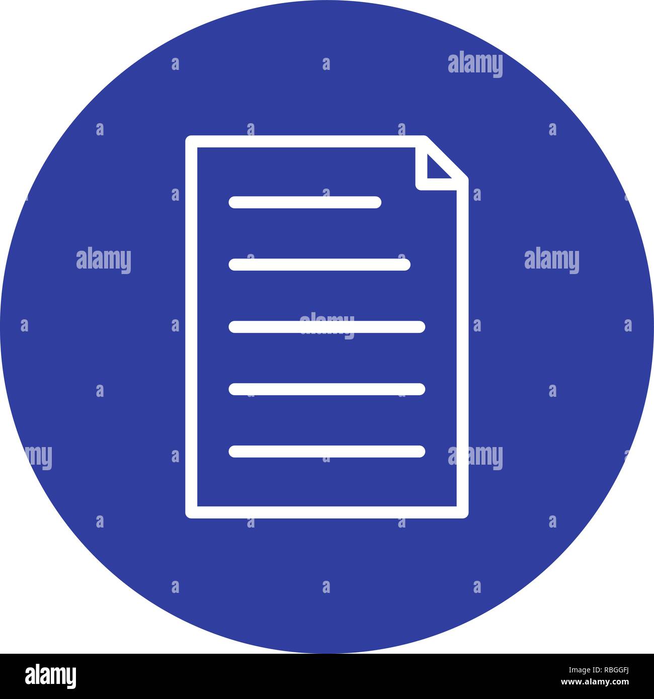 Vector Document Icon Stock Vector Image & Art - Alamy