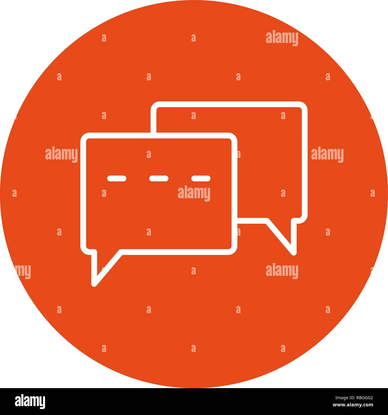 Vector Conversation Icon Stock Vector Image & Art - Alamy