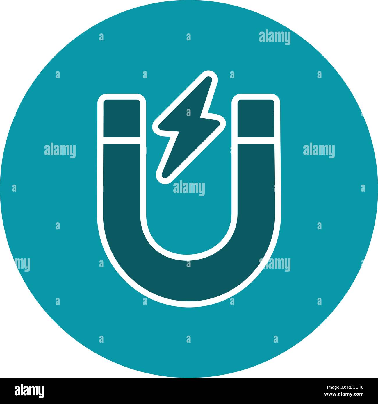 Vector Magnet Icon Stock Vector Image & Art - Alamy