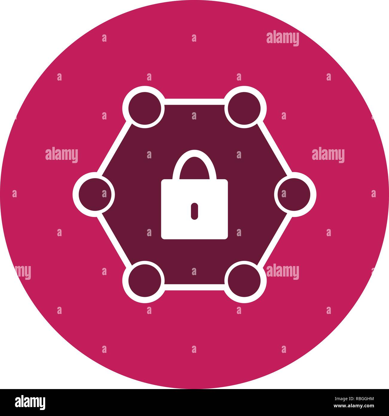 Vector Protected Network Icon Stock Vector Image & Art - Alamy