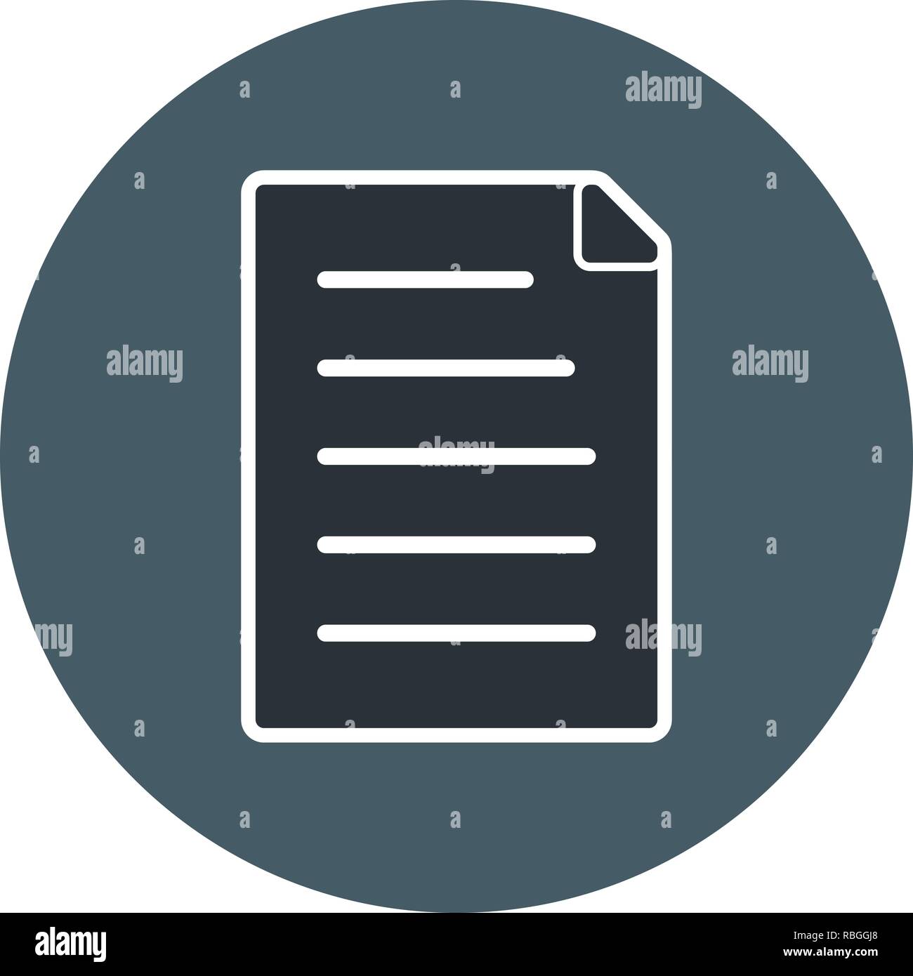Vector Document Icon Stock Vector Image & Art - Alamy