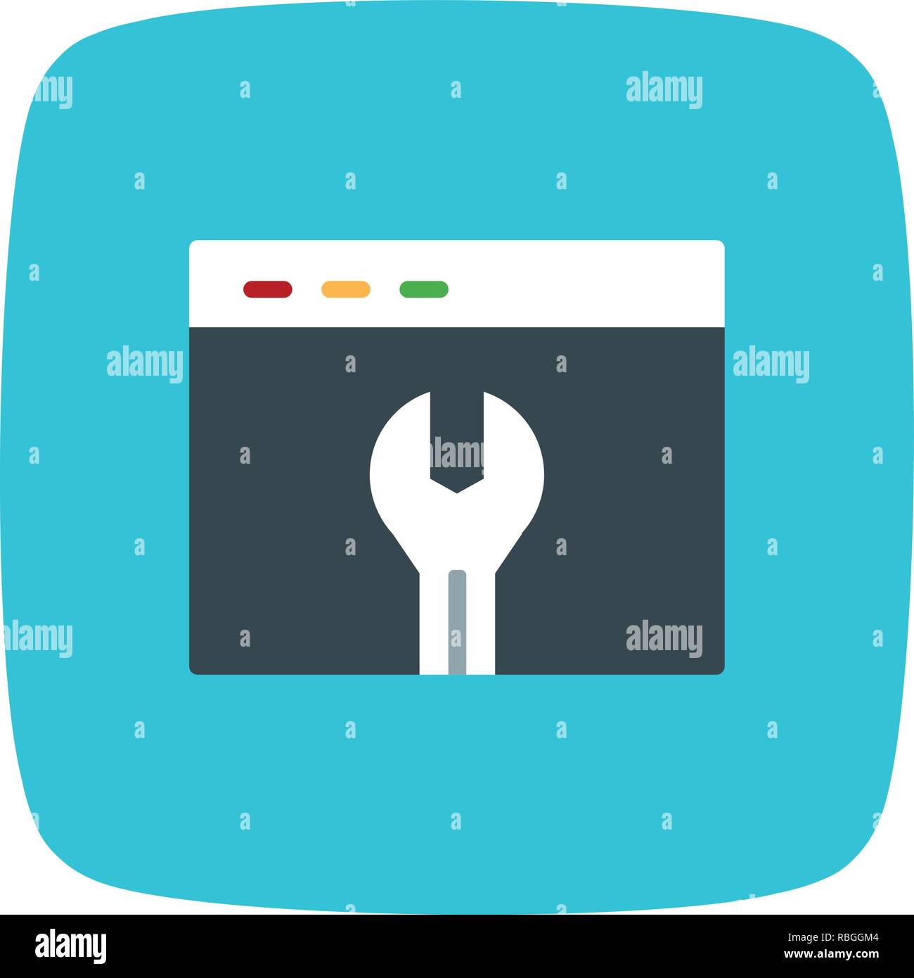 Vector Browser Settings Icon Stock Vector Image And Art Alamy