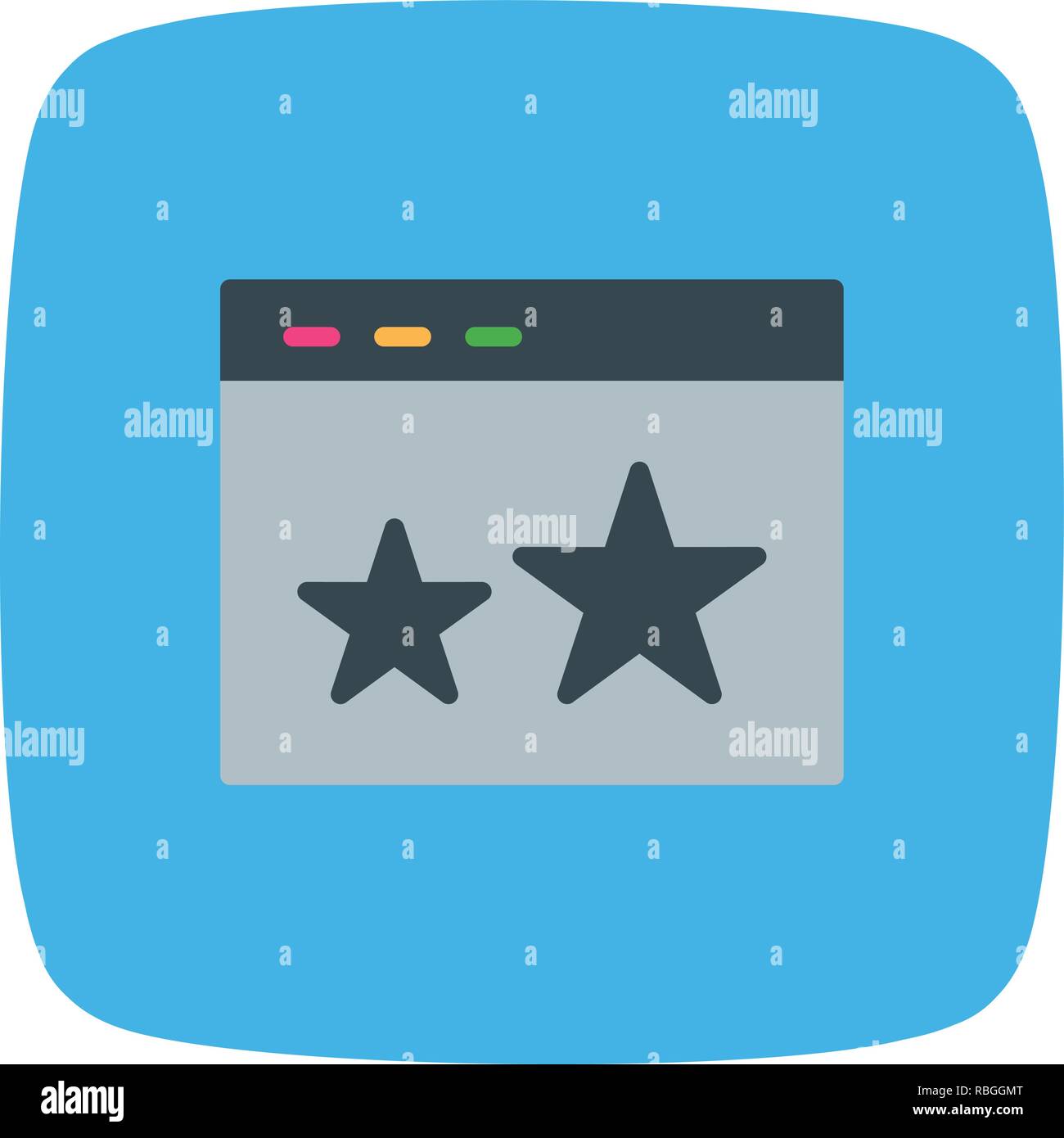 Vector Starred Icon Stock Vector Image & Art - Alamy