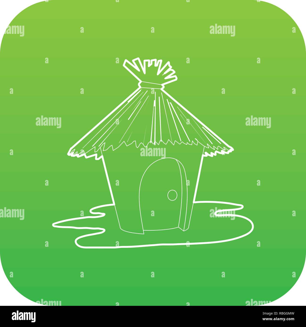 Hawaiian grass hut Stock Vector Images - Alamy