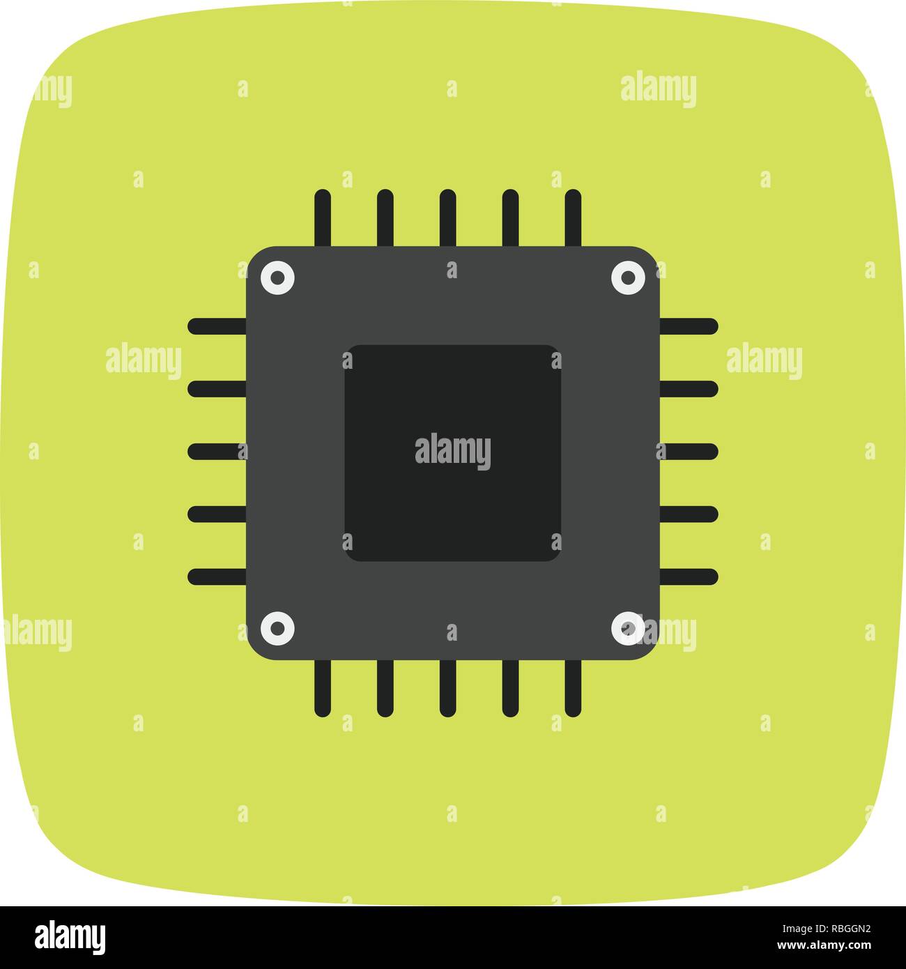 Vector Processor Icon Stock Vector Image & Art - Alamy