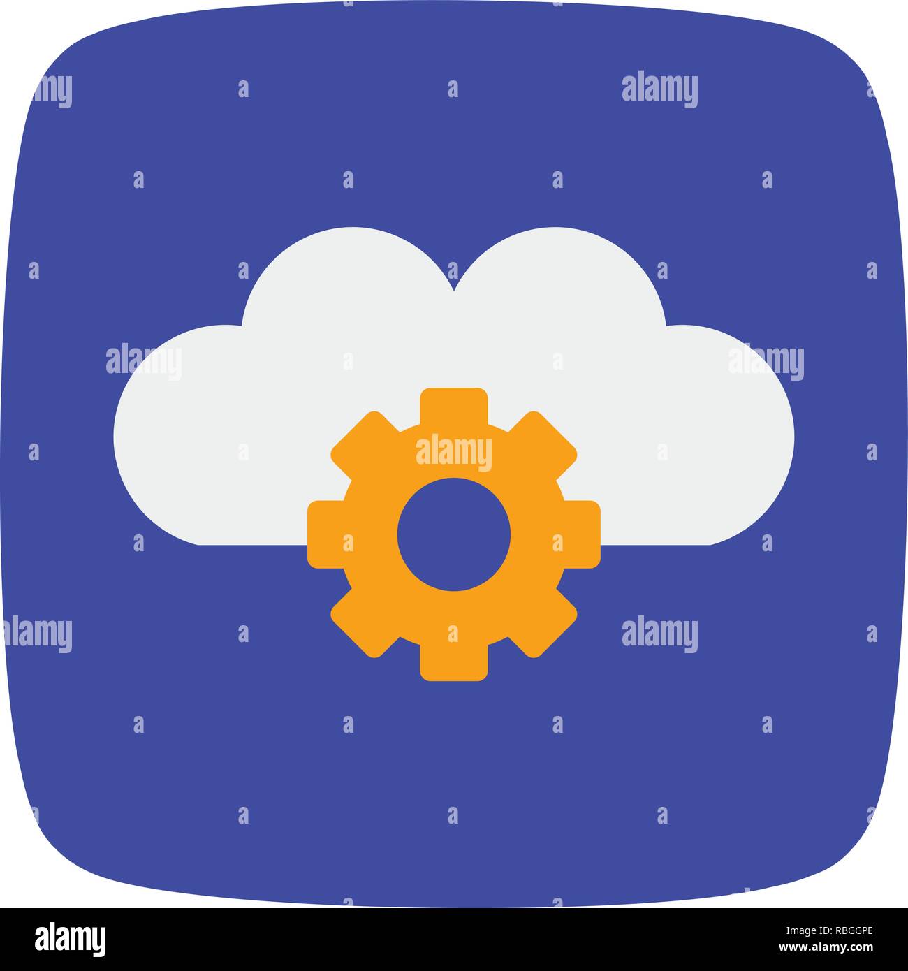 Vector Cloud Settings Icon Stock Vector Image & Art - Alamy
