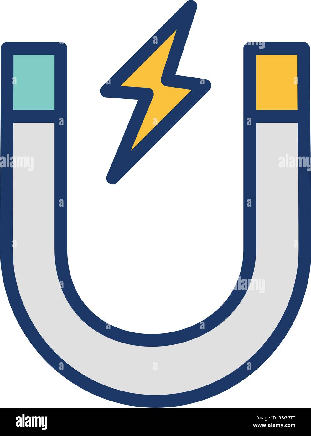 Vector Magnet Icon Stock Vector Image & Art - Alamy