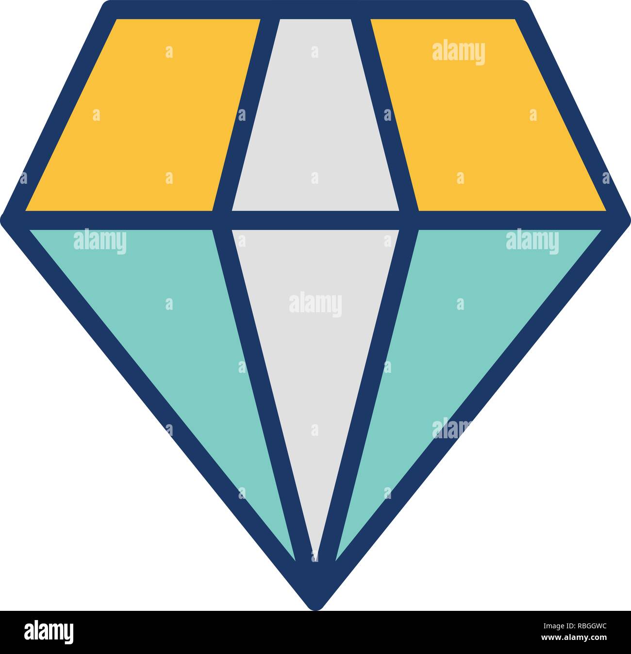 Vector Diamond Icon Stock Vector Image & Art - Alamy