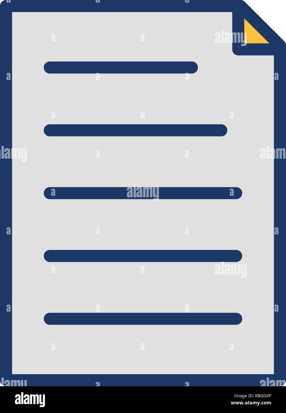 Vector Document Icon Stock Vector Image & Art - Alamy