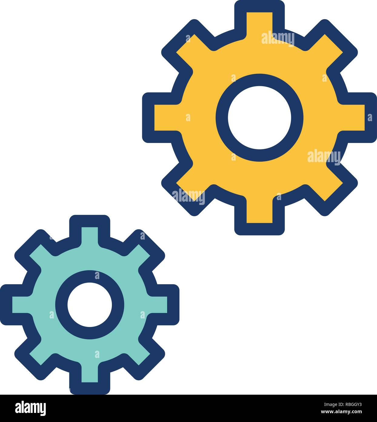 Vector Settings Icon Stock Vector Image & Art - Alamy