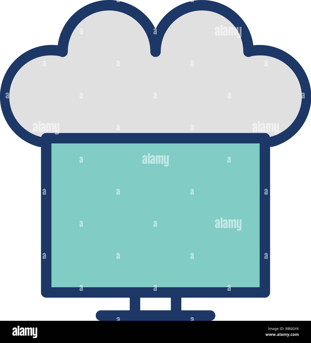 Vector Connected to Cloud Icon Stock Vector Image & Art - Alamy