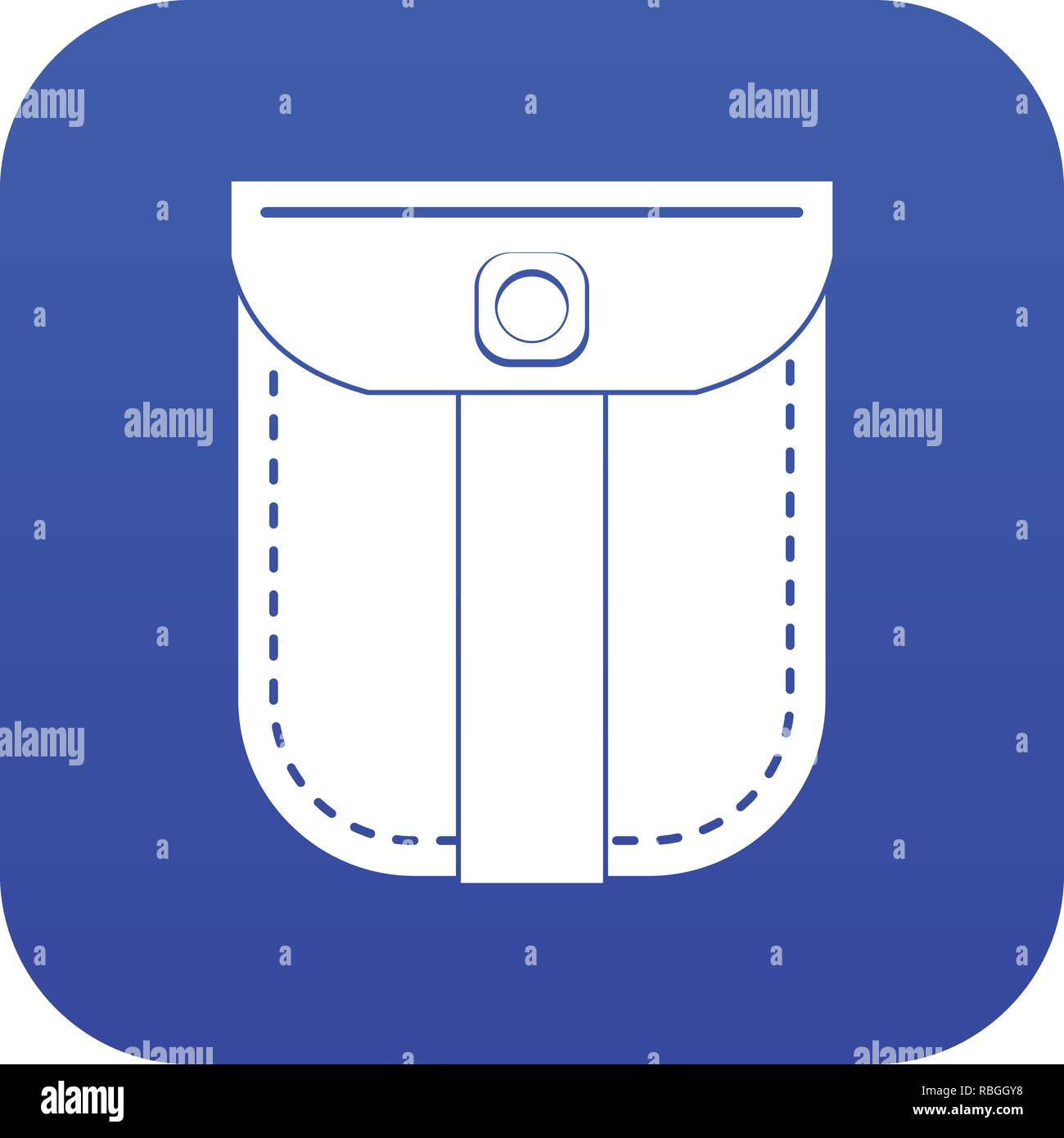 Fashion jeans pocket icon digital blue Stock Vector Image & Art - Alamy