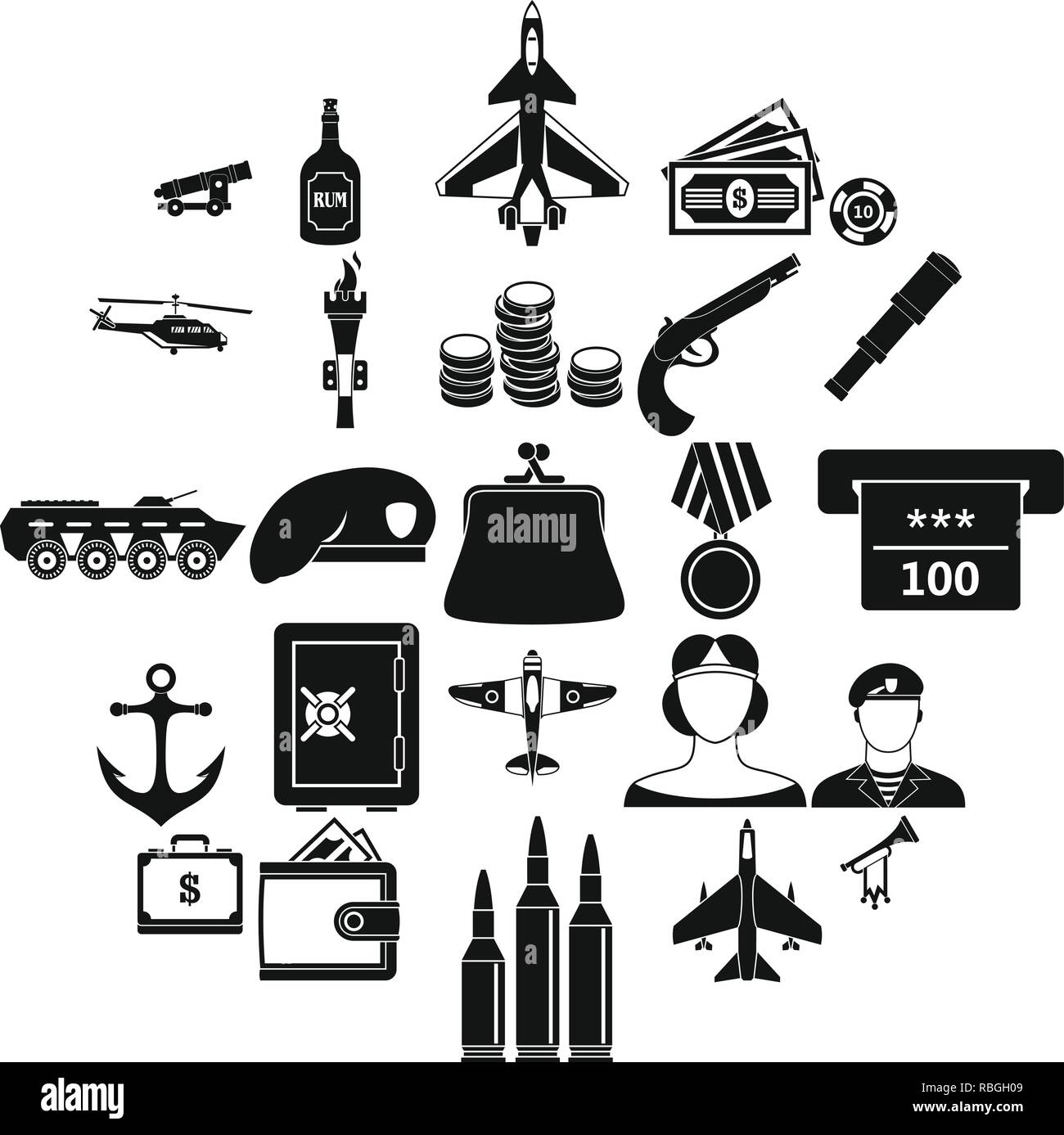 Black militant Stock Vector Images - Alamy