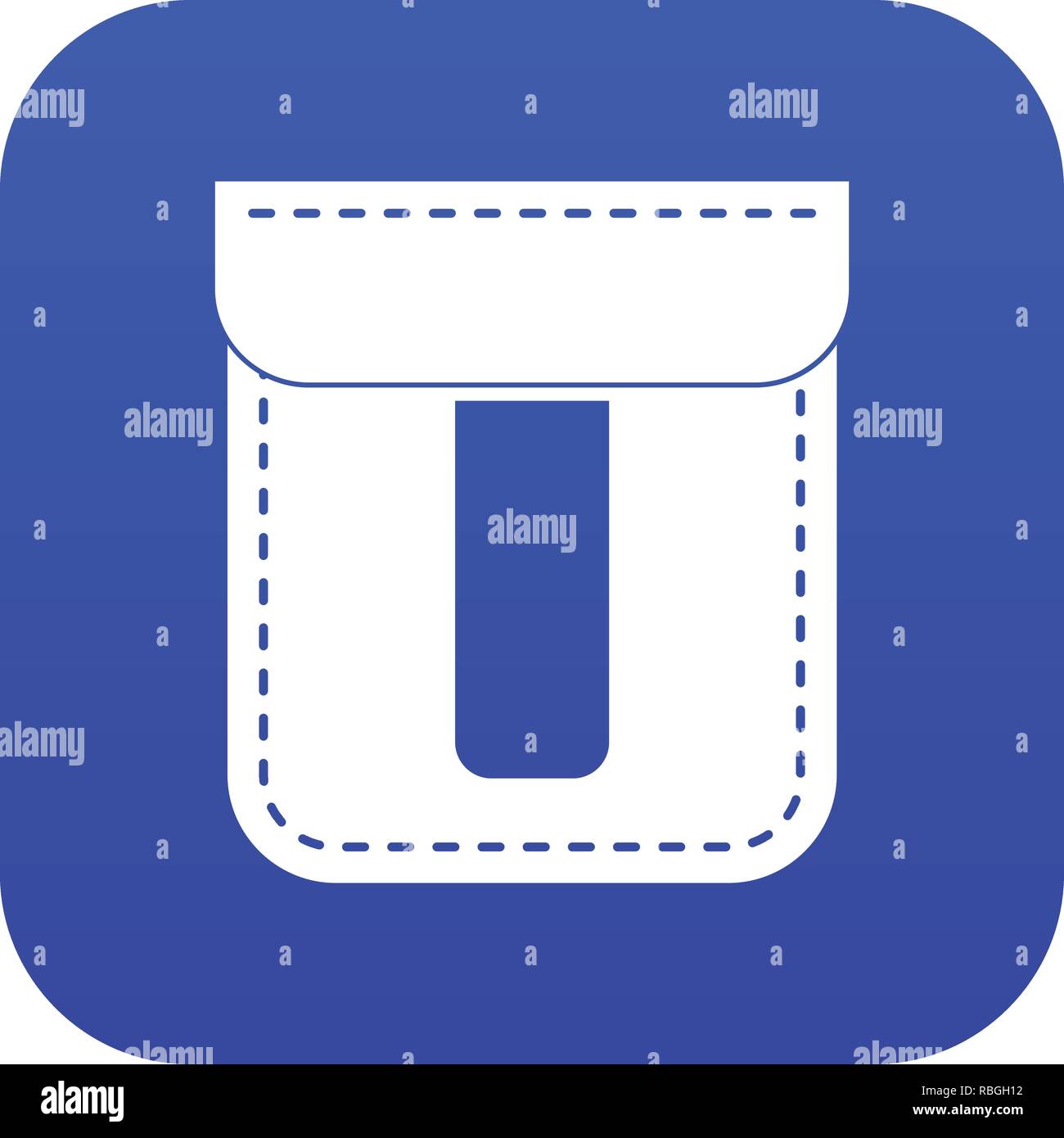 Black pocket icon digital blue Stock Vector Image & Art - Alamy