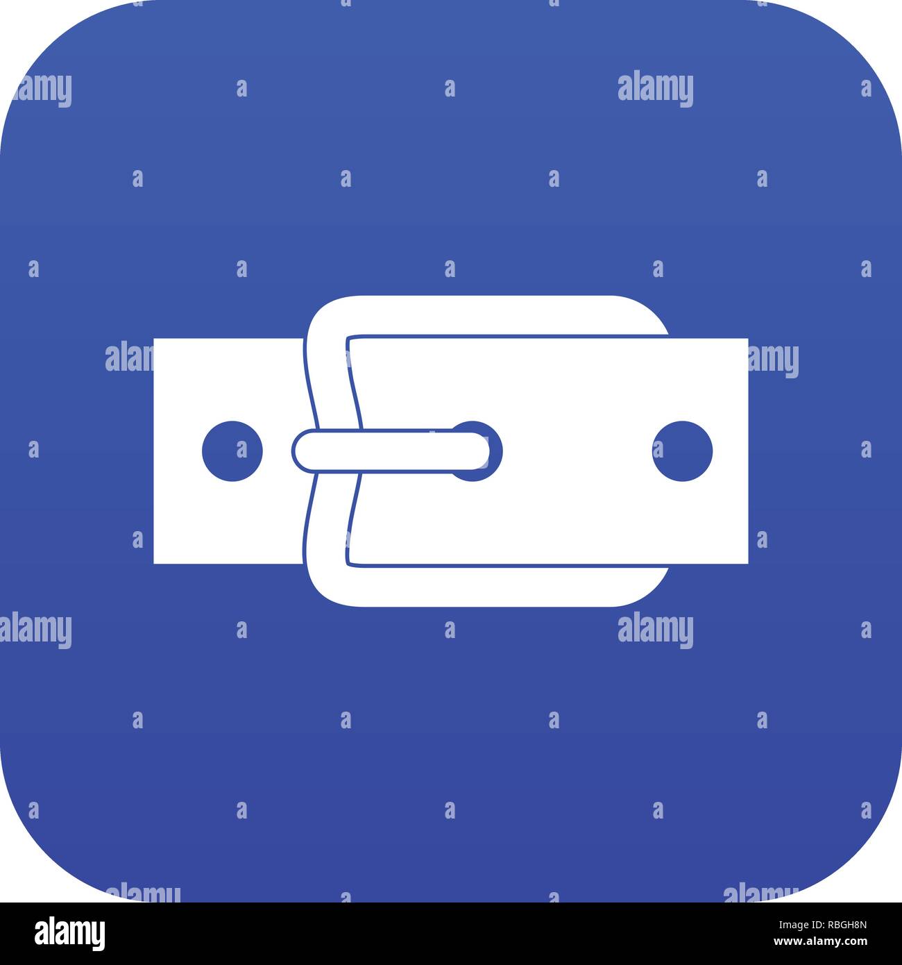 Metal belt buckle icon digital blue Stock Vector Image & Art - Alamy