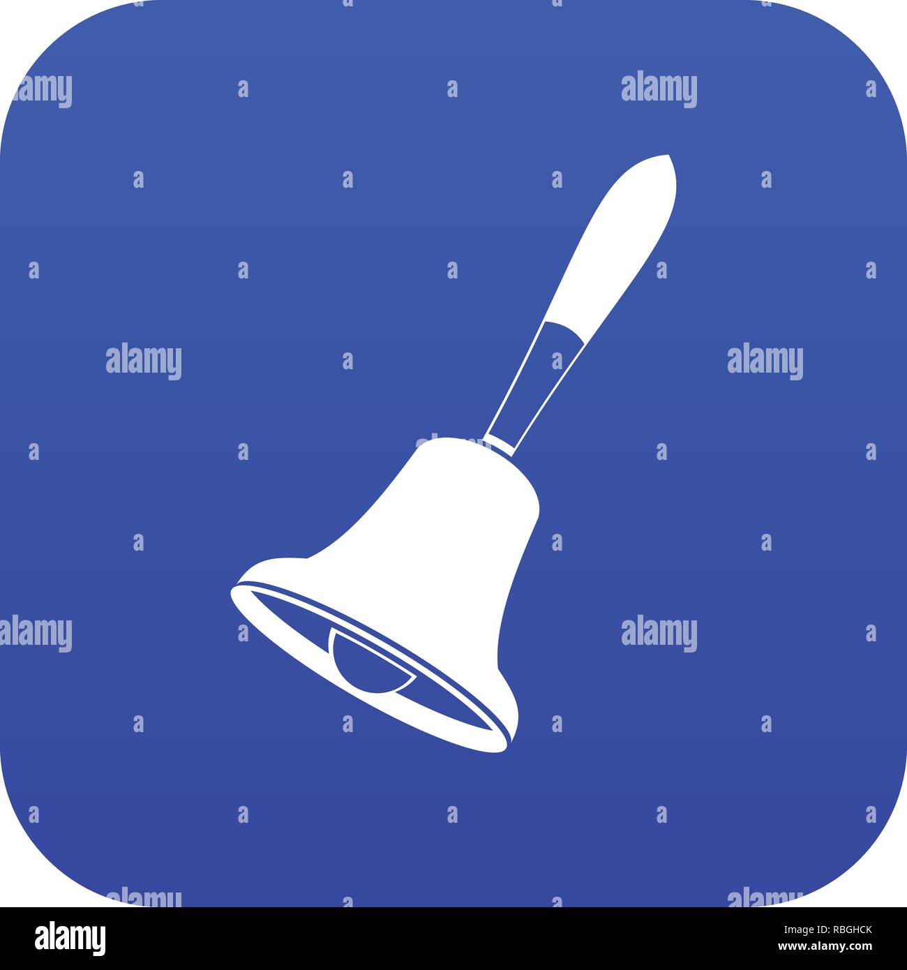 Bell icon digital blue Stock Vector Image & Art - Alamy